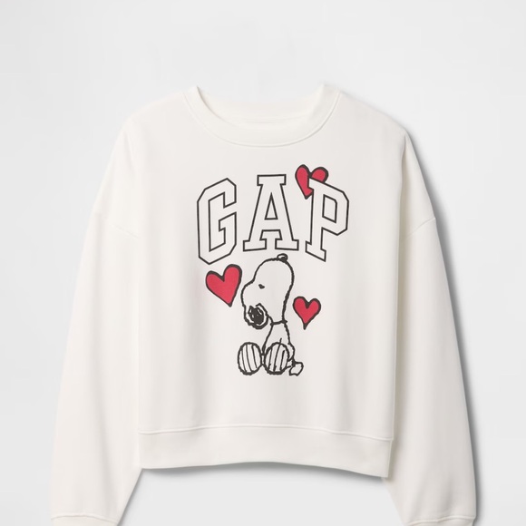 GAP Factory | Tops | Nwt Peanuts Relaxed Gap Logo Sweatshirt Color ...